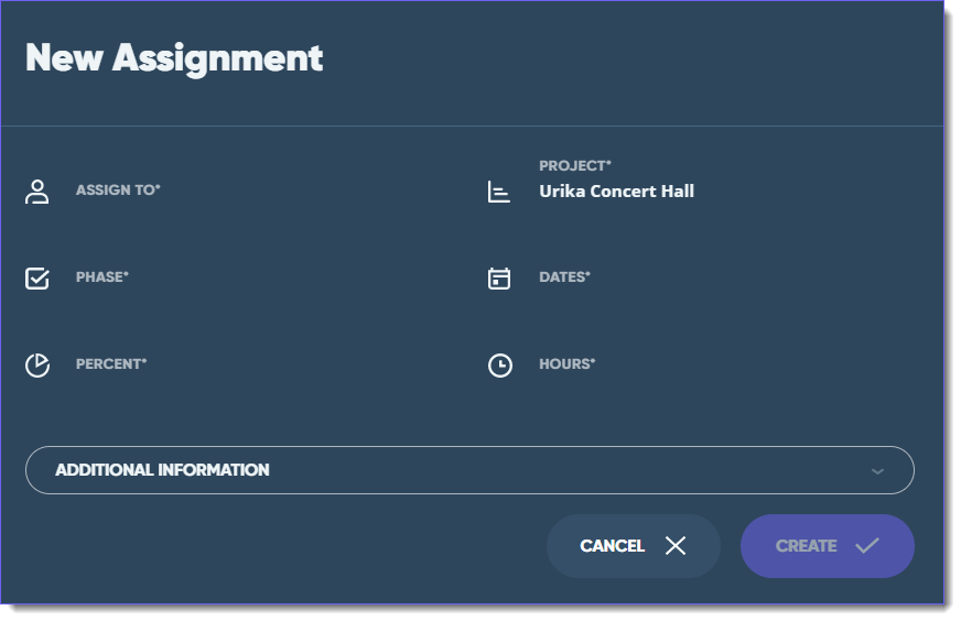 Creating a New Assignment